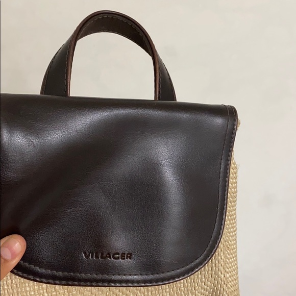 villager | Bags | Vintage Villager Leather And Canvas Mini Backpack ...